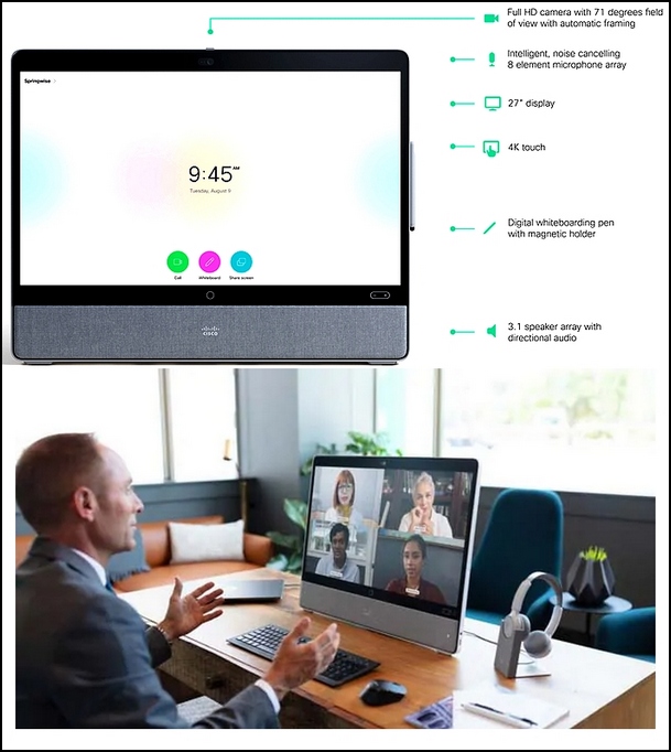 Cisco Desktop Pro, PC tout-en-un optimisé pour le télétravail, l'audio ...