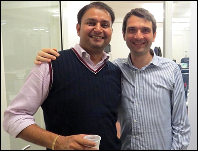 Les cofondateurs de SendinBlue : Armand Thiberge et Kapil Sharma ...